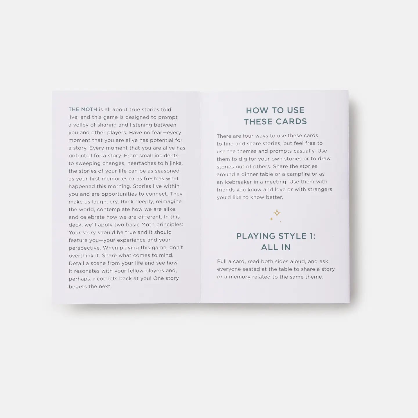 The Moth Presents: A Game of Storytelling – Napa Valley Museum