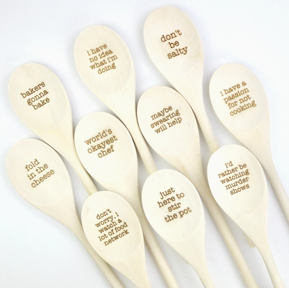 Wooden Spoon with Phrases – Napa Valley Museum