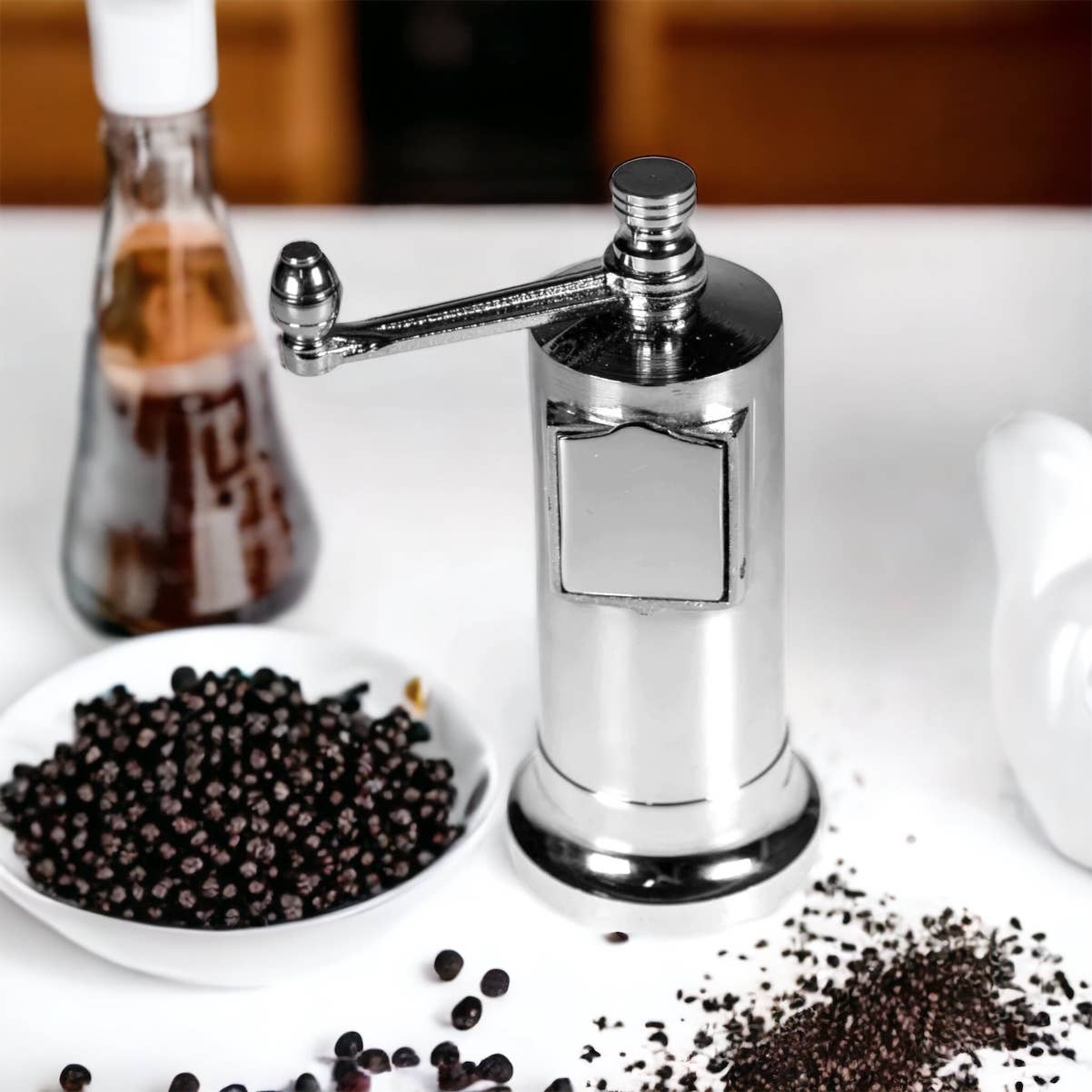 The Original Greek "Chef's Mate" Polished Chrome Grinder – Napa Valley ...